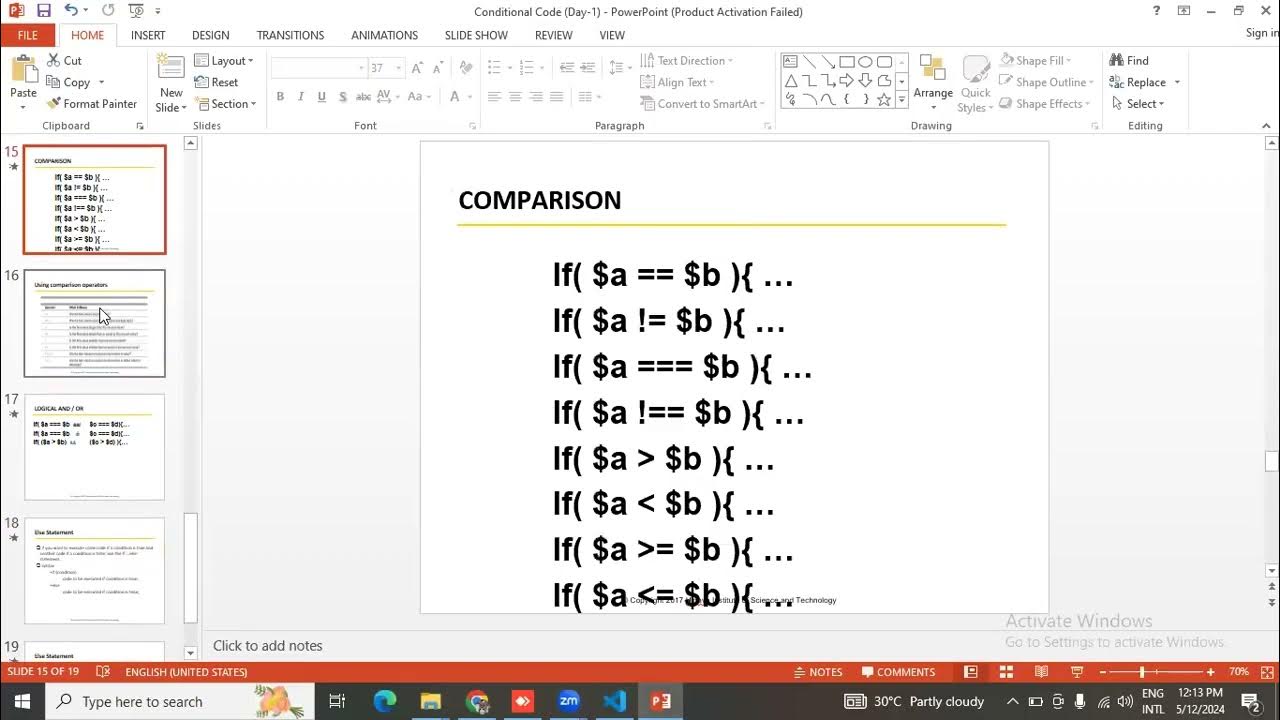 if else Looping & Branching web development LEC 3 - YouTube