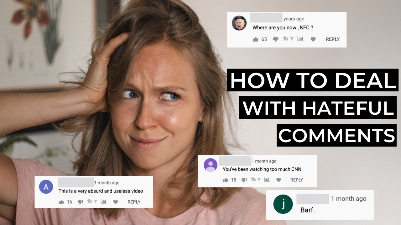 How To Deal With Hateful Comments On Social Media - YouTube