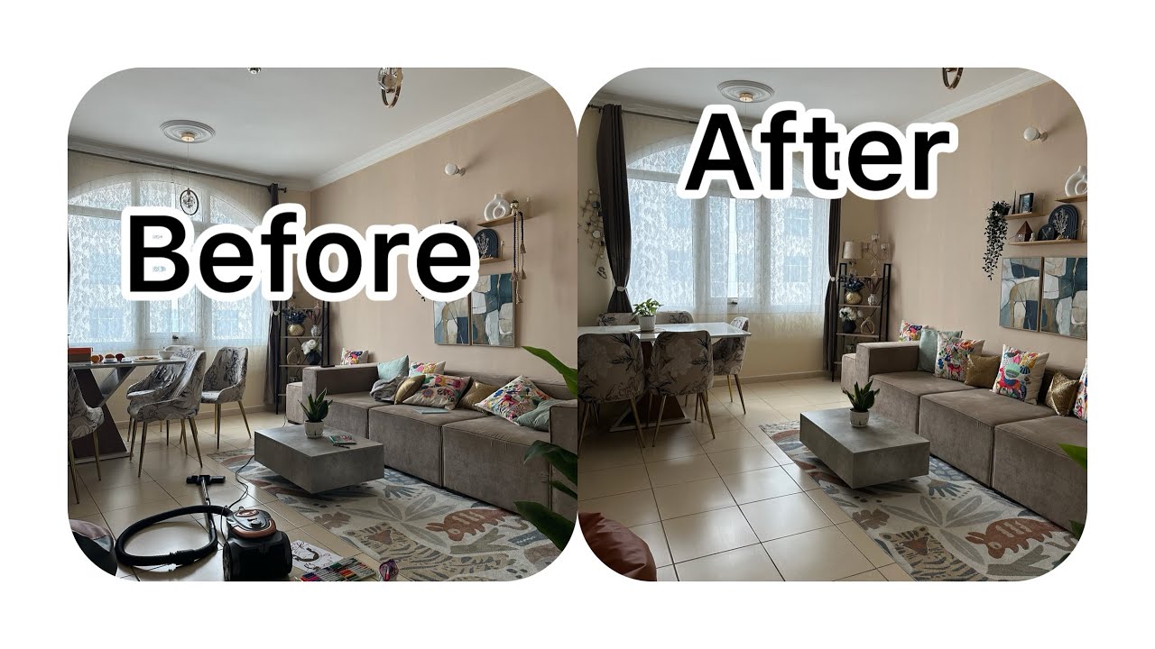 From messy to cozy| living room cleaning makeover🪴 - YouTube