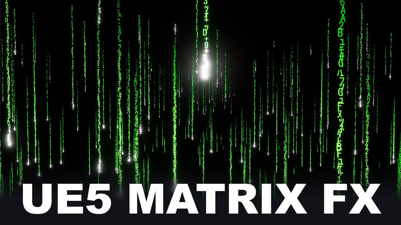 Unreal Engine 5 Niagara Matrix Rain Particle Effect - YouTube