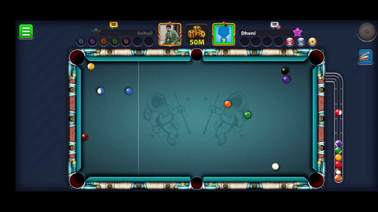 😱 33 win streak 😱 it's hacker 8 ball pool Suhail Amd - YouTube