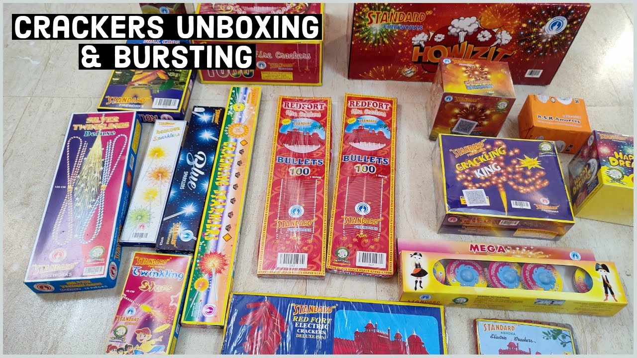Diwali Crackers unboxing and bursting video | Diwali celebration ...