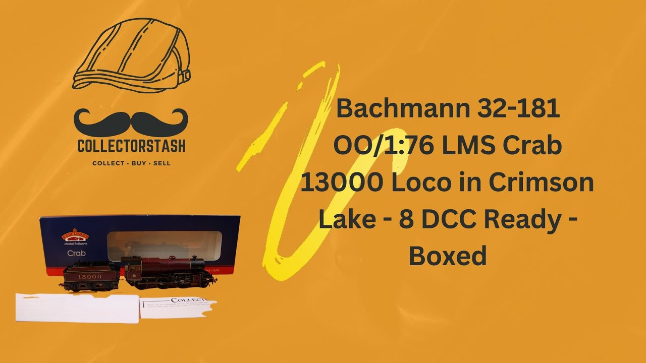 Bachmann 32-181 OO/1:76 LMS Crab 13000 Loco in Crimson Lake - 8 DCC ...