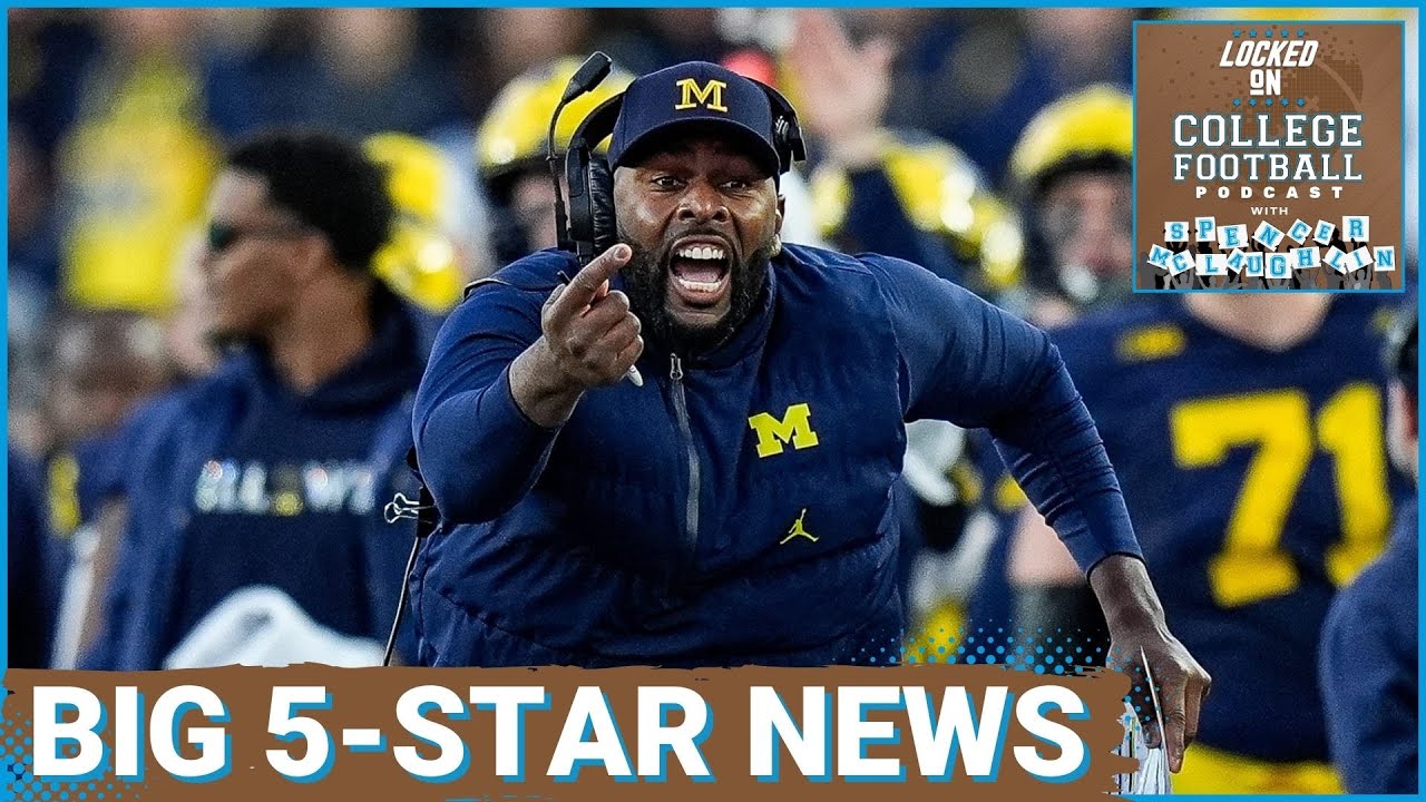 5-star QB Bryce Underwood STUNNING flip to Michigan, JuJu Lewis to ...