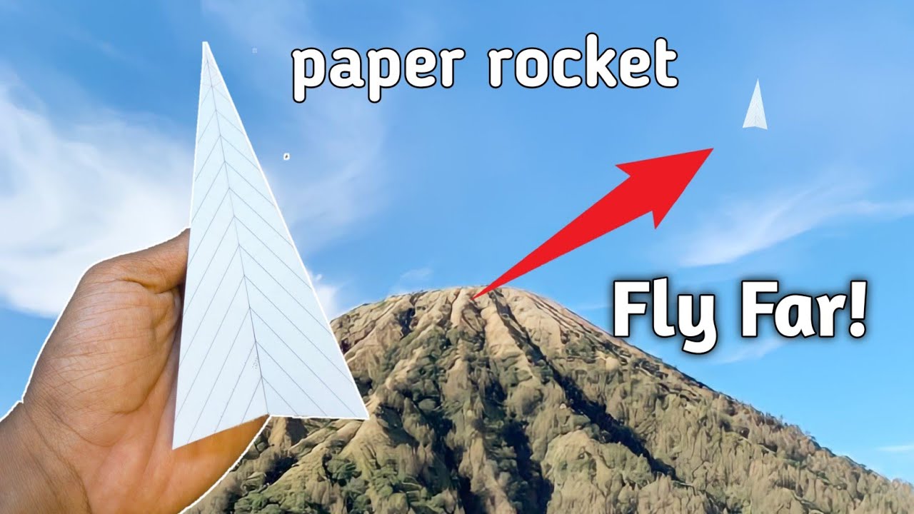 how to make paper rocket plane, paper airplane fly far, paper ...