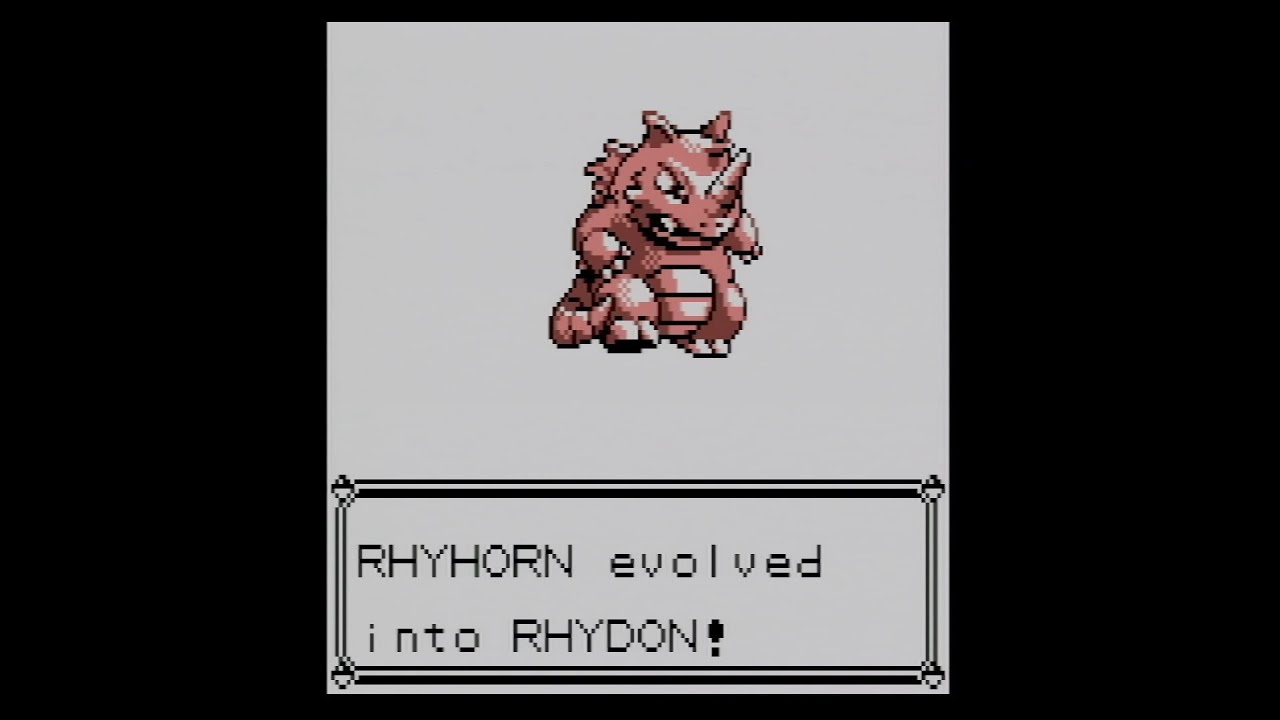 Pokemon Red/Blue - Evolving Ryhorn - YouTube