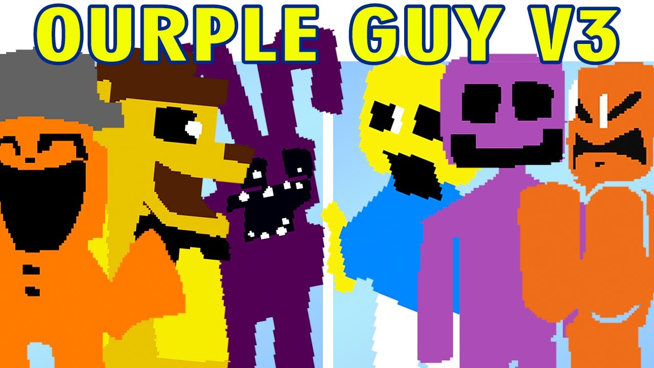 Ourple Guy V3 UPDATE VS Friday night Funkin + Full Week & Cutscenes ...