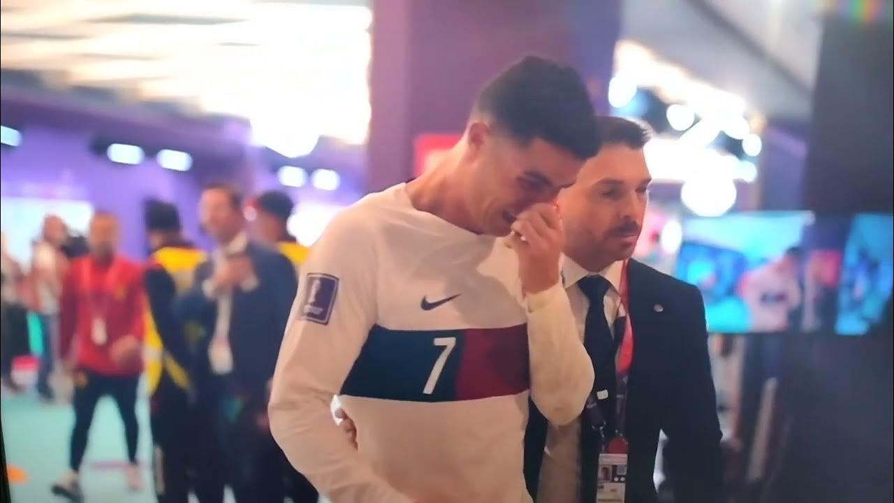 #CR7 Cristiano Ronaldo breaks down in tears crying after Morocco beat ...