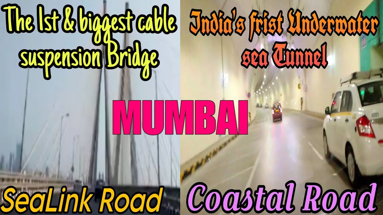 India's SMART BRIDGE Sea link road & In India's frist UNDERWATER SEA ...
