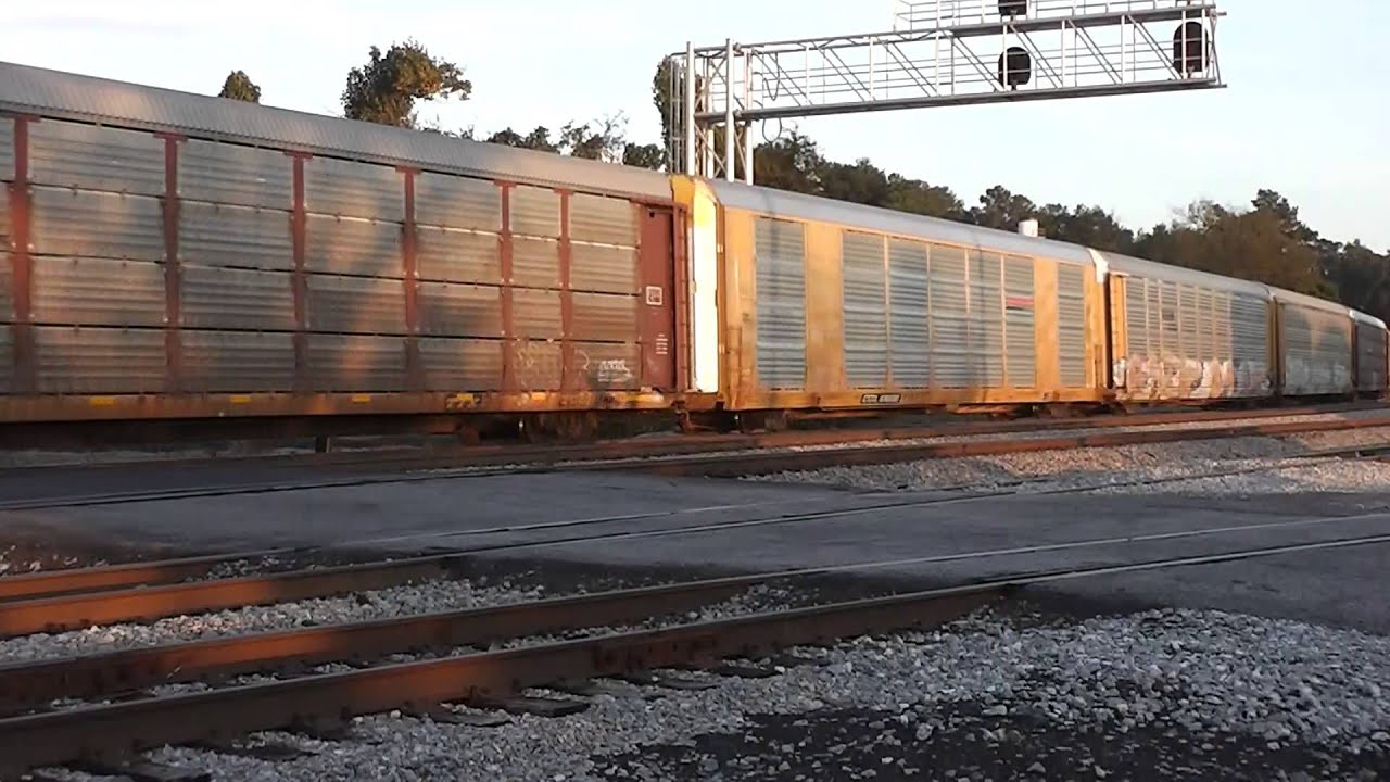 Norfolk Southern Northbound Autorack Train#NS 276 Atlanta,Ga.2014 - YouTube