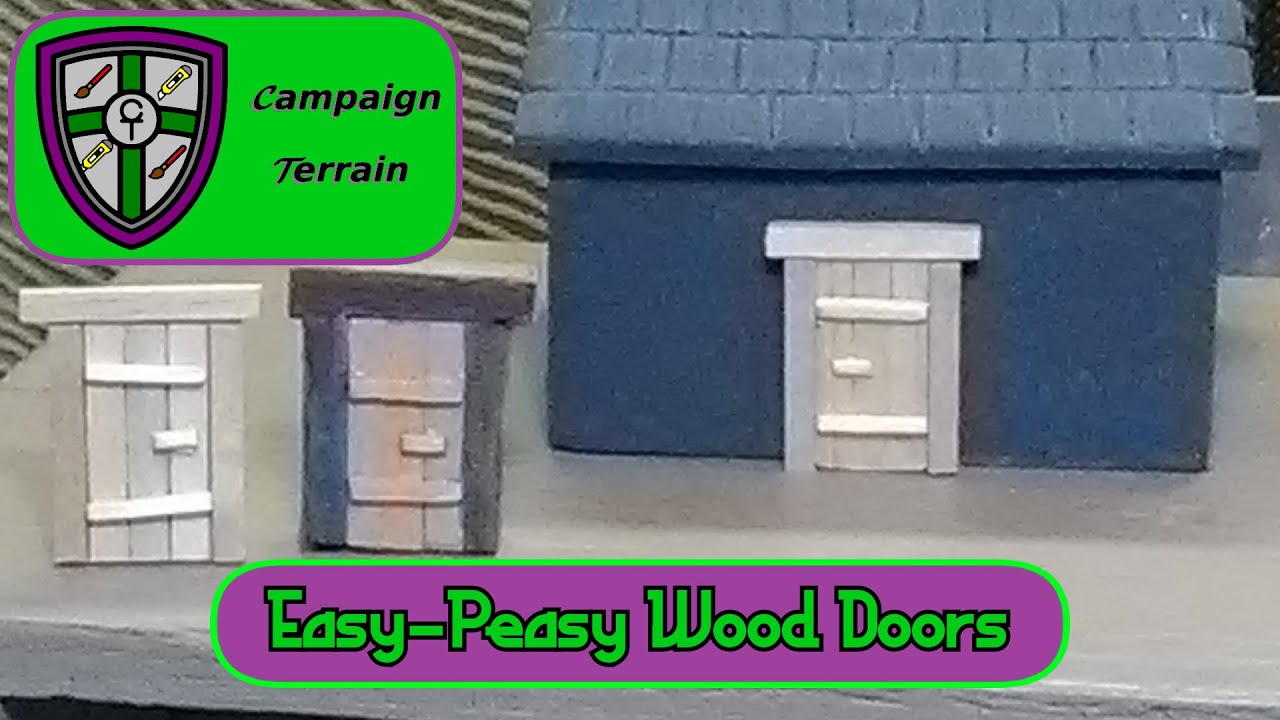 0009 Easy-Peasy Wood Doors (TTRPG, Palladium, D&D, Pathfinder, WH40K ...