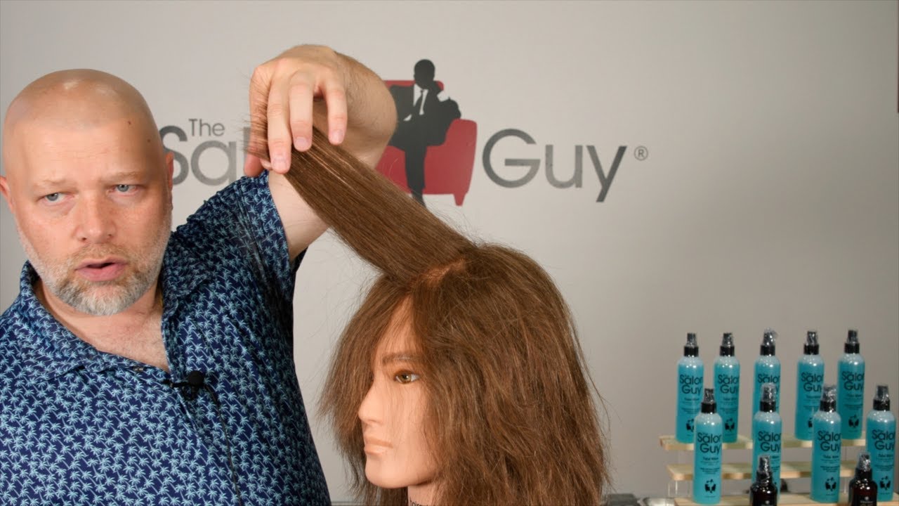 How to Layer Men's Hair - TheSalonGuy - YouTube