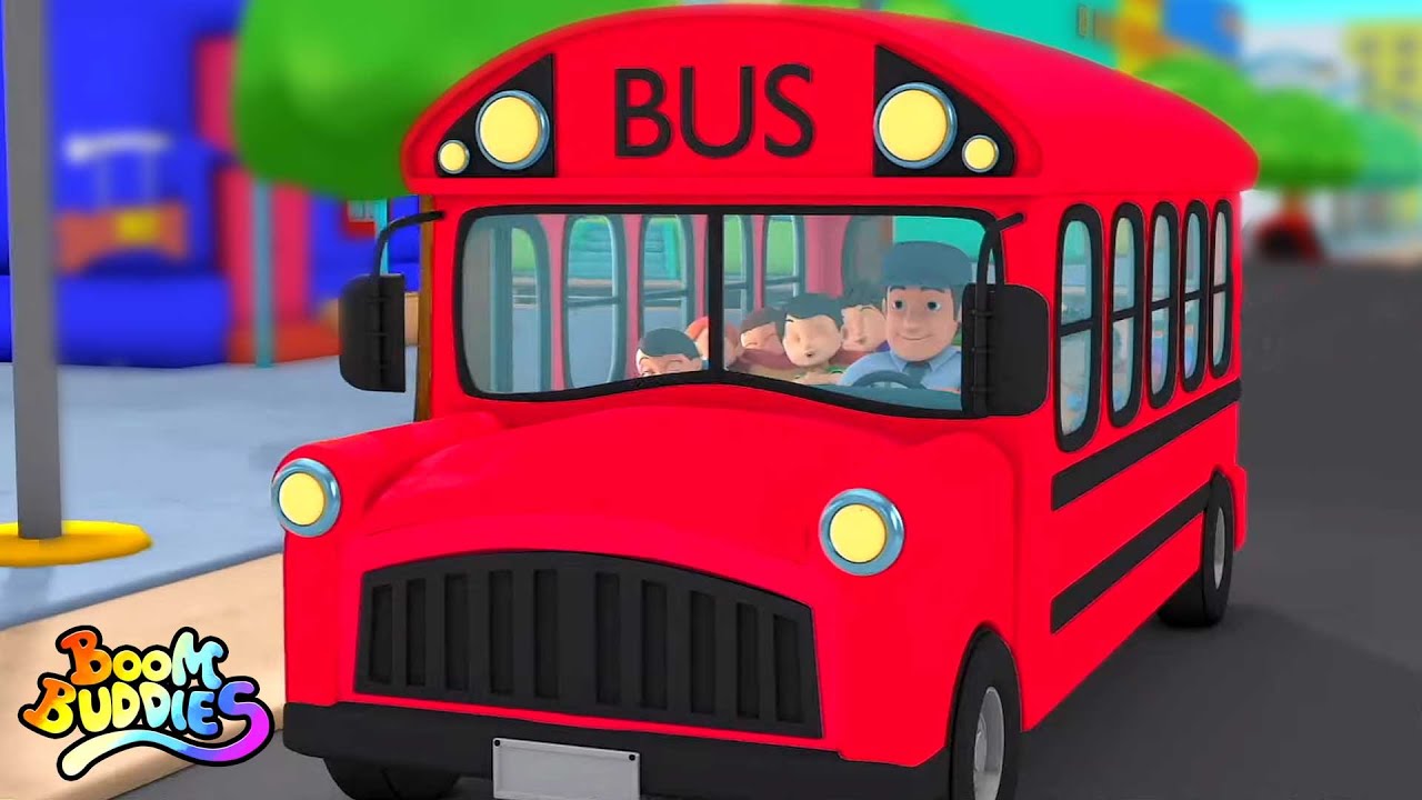 Ruedas En El Bus Canción Para Niños En Español Con Rimas De Dibujos ...