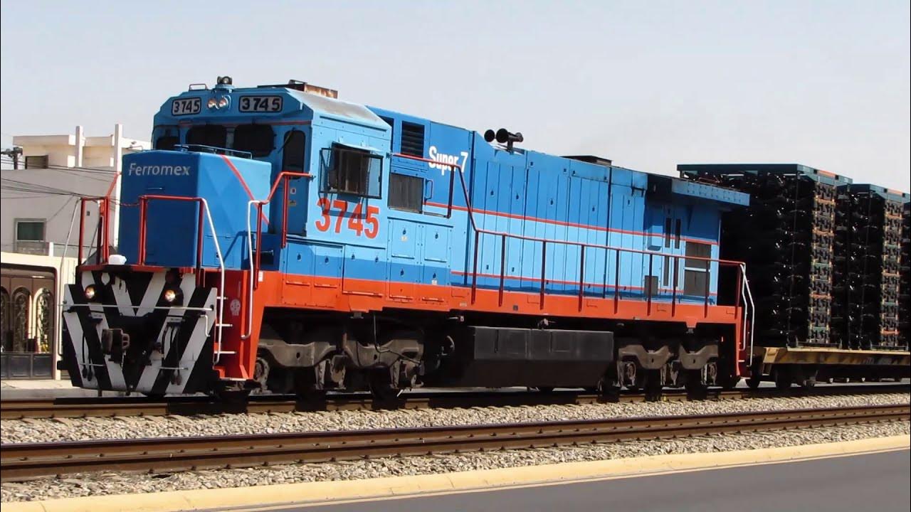 Ferromex Super 7R #3745 Restaurada! con el Metalsa (Mas poste de luz que tren) - YouTube