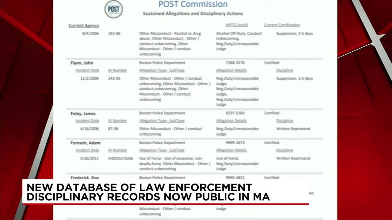 State commission releases new police disciplinary record database - YouTube