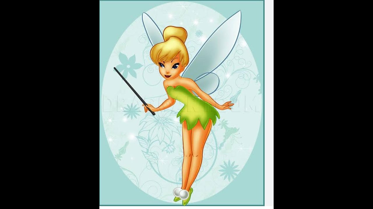 How to Draw Tinkerbell Step by Step Easy | Tinkerbell Colored Pencil ...