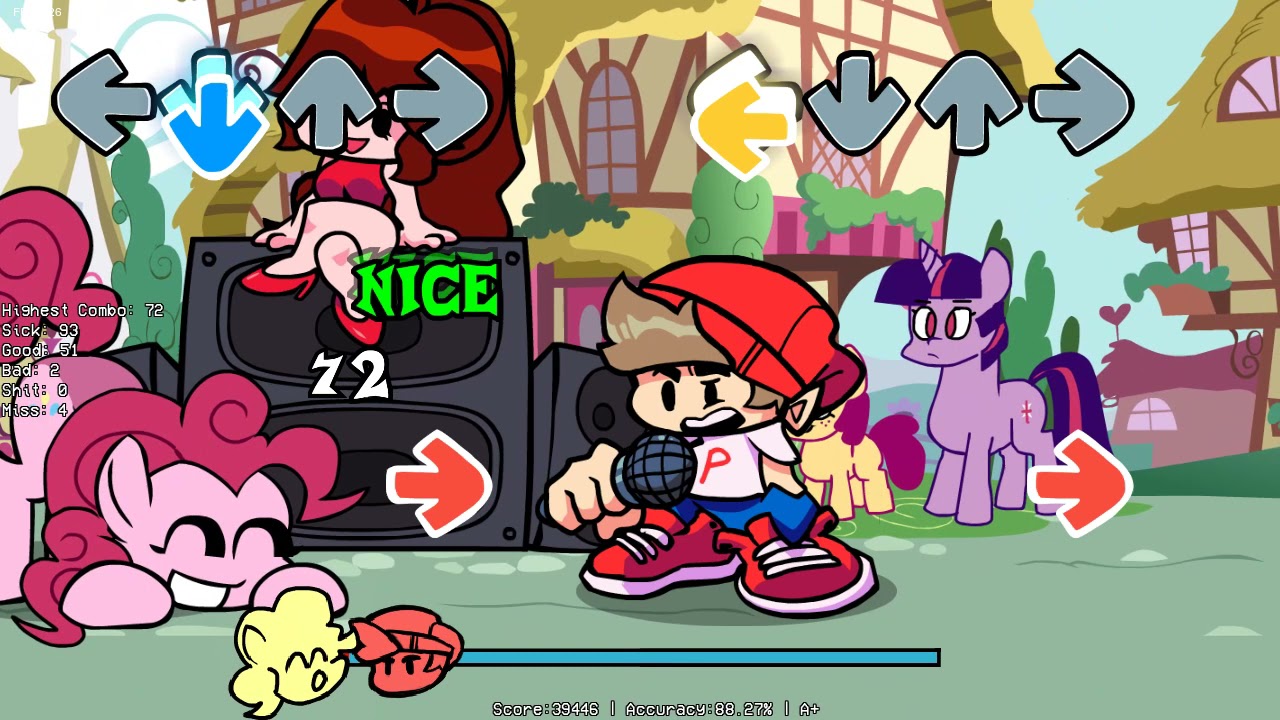 Friday Night Funkin' - My Little Pony Logic (smile hard re-chart ...