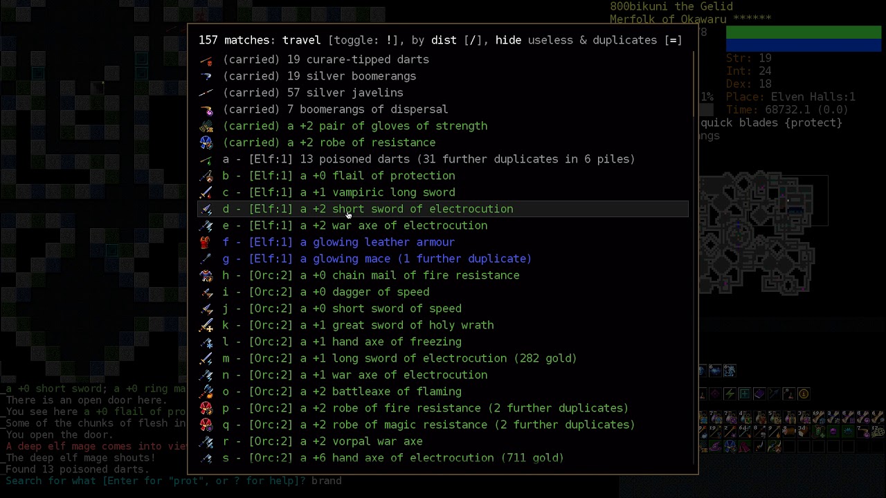 【日本語で解説Dungeon Crawl Stone Soup その13-9】 Merfolk Ice Elementalist of ...