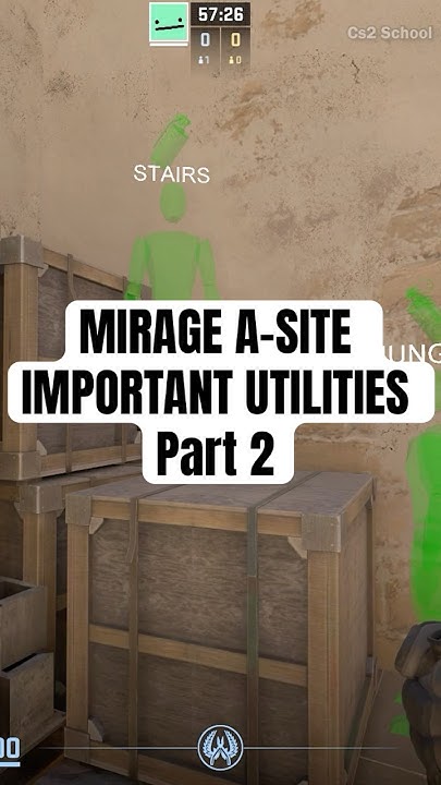 Cs2 Mirage - A-Site Important Utilities Part 2 - #cs2 #csgo #counterstrike - YouTube