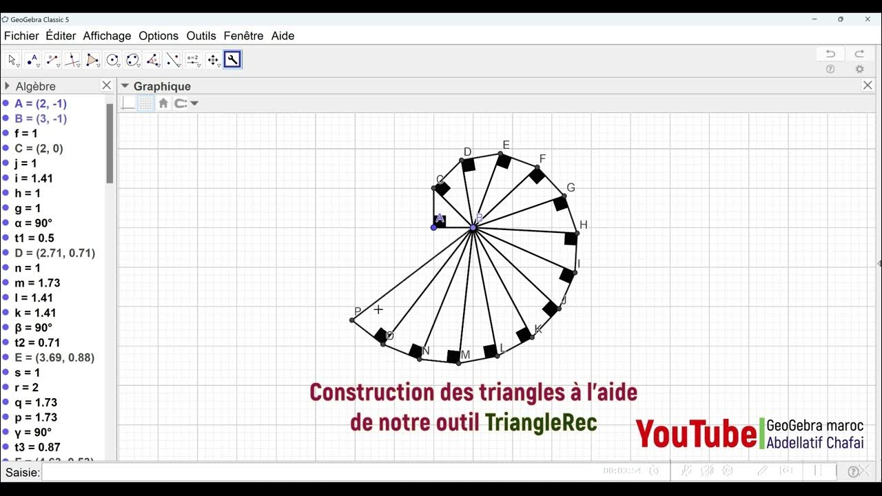 Spirale de Pythagore : Formation Gratuite التكوينات المجانية : حلزونة فيتاغورس - YouTube
