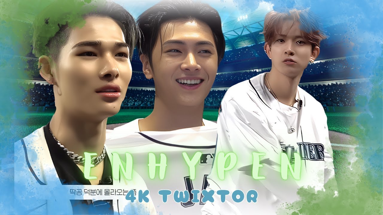 Enhypen - 4K 'Behind Scenes Seattle Mariners' Edit Clips (Slow Mo ...