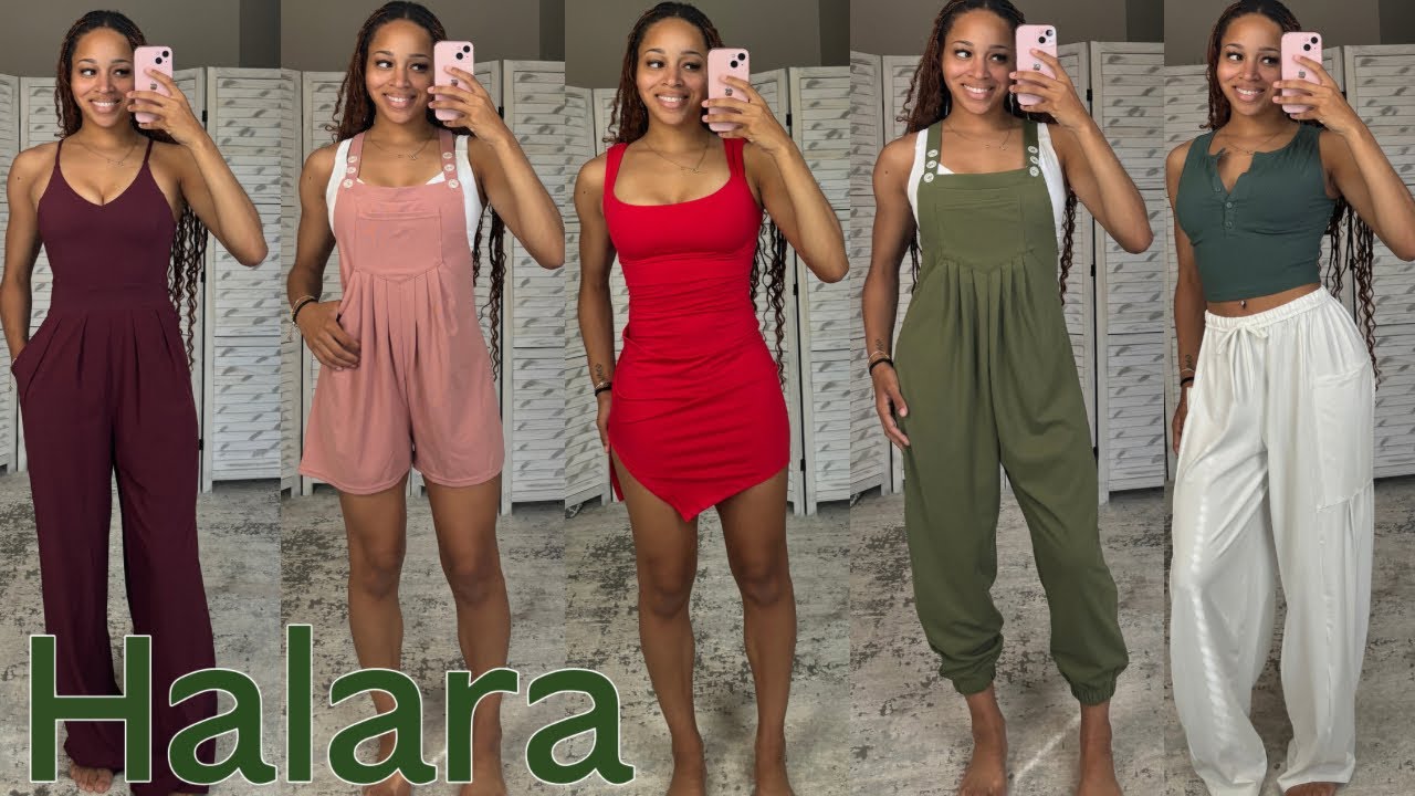 HALARA SPRING + SUMMER OUTFIT TRY ON HAUL! SIZE GUIDE! - YouTube
