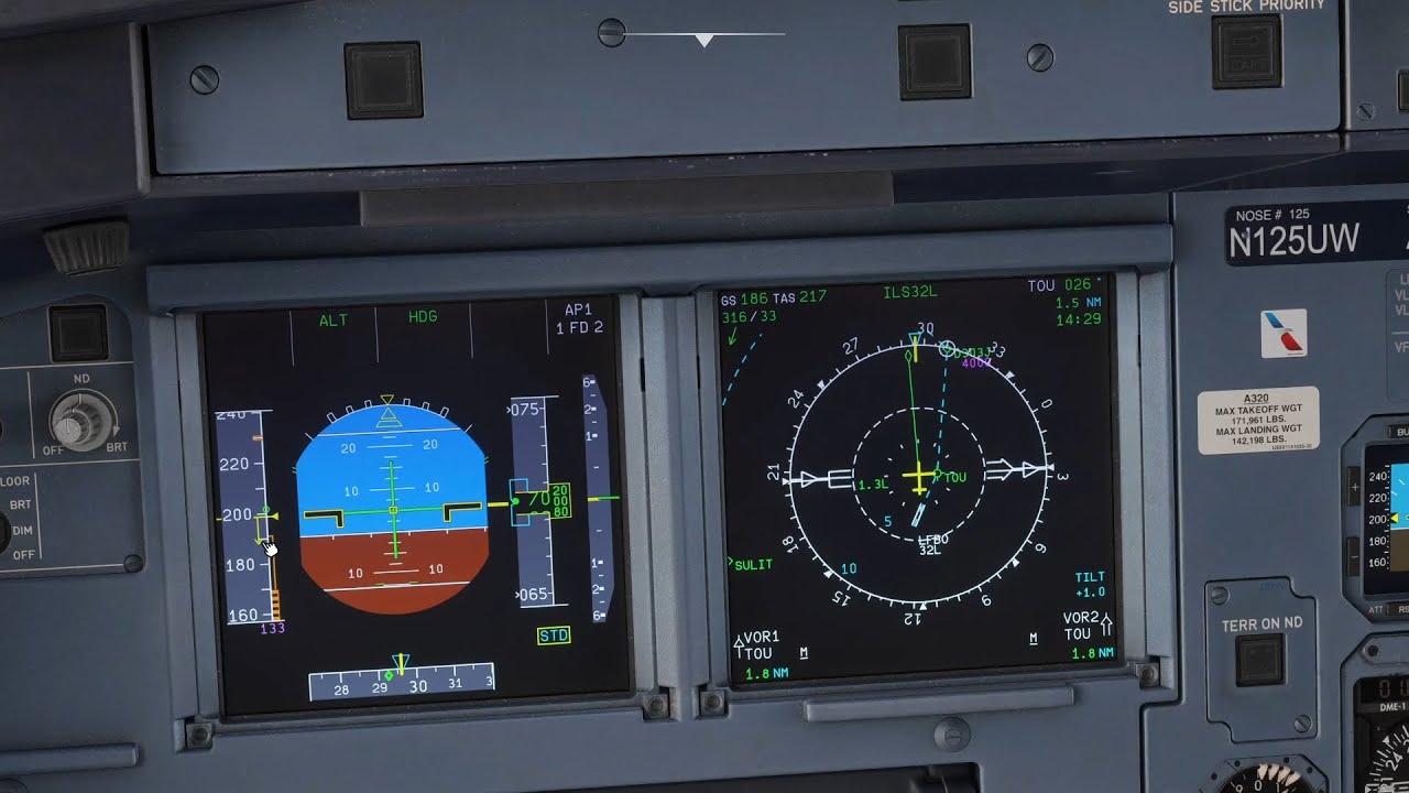 AIRBUS A320 CFM| Kısa Olmayan Bilgiler #29: Indicators on PFD at LFBO ...