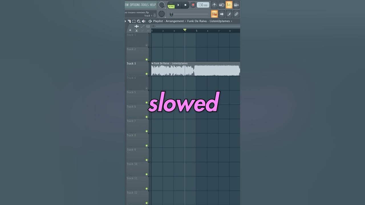 HOW TO CREATE SPED UP AND SLOWED DOWN REMIXES ON FL STUDIO! #flstudiotutorial #flstudio - YouTube