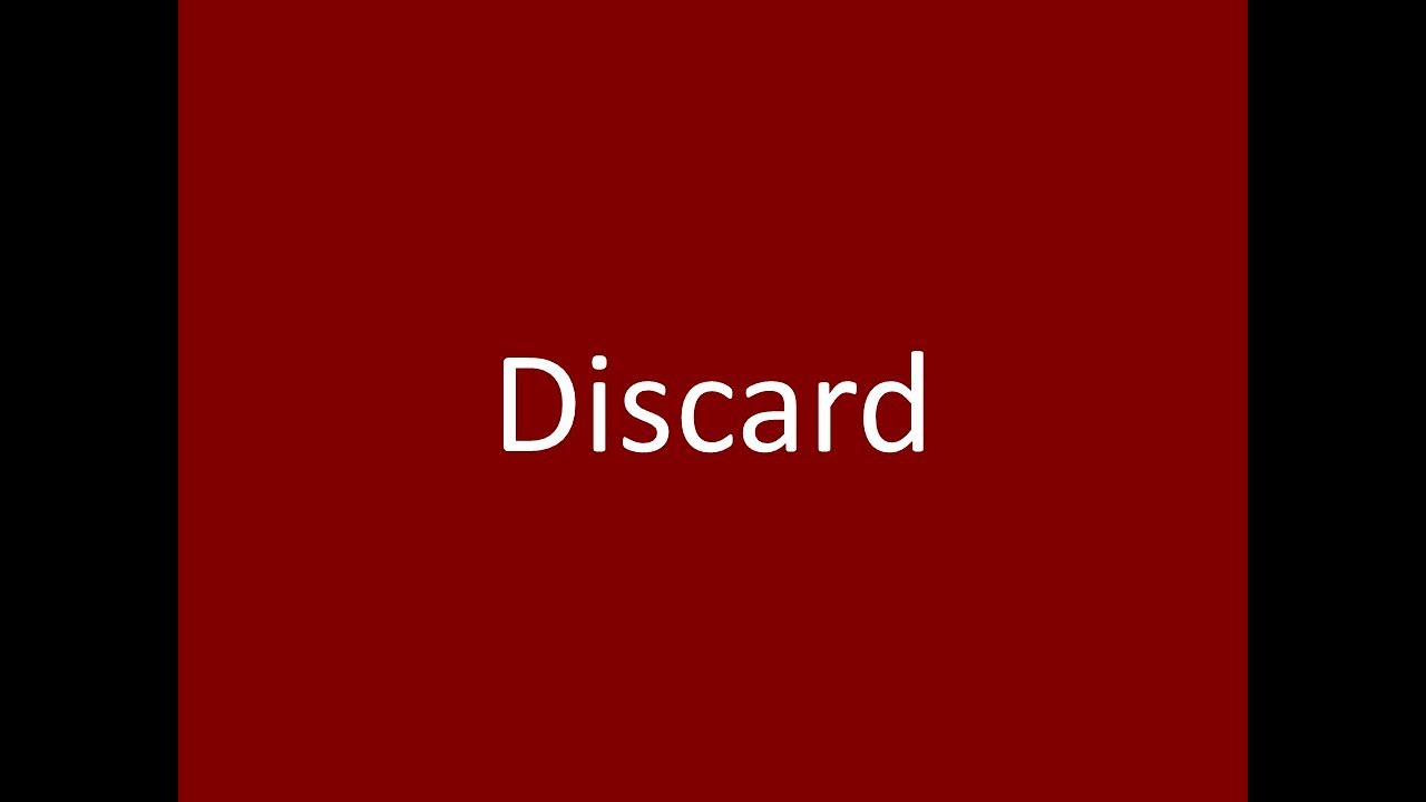 Discard YouTube discard-youtube