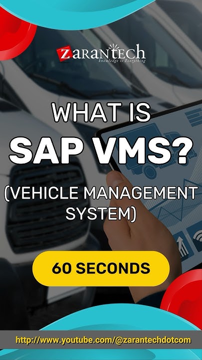 What is SAP VMS (Vehicle Management System) | ZaranTech #shorts - YouTube