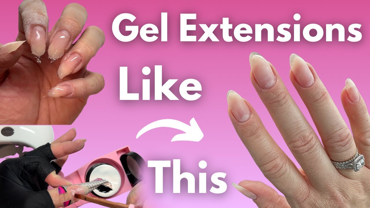How To Do Builder Gel EXTENSIONS With Paper Forms/ No Tips Needed ...