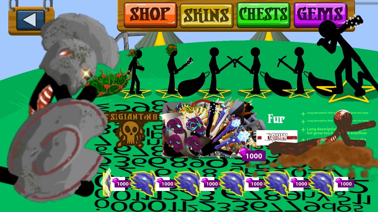 HACK STONE GIANT SUMMON 9999 POUNCER DEAD. Stick War Legacy. - YouTube