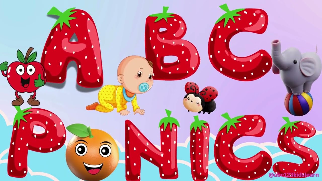 ABC Alphabet Songs for baby | Phonic Song A For Apple B For ball for ...