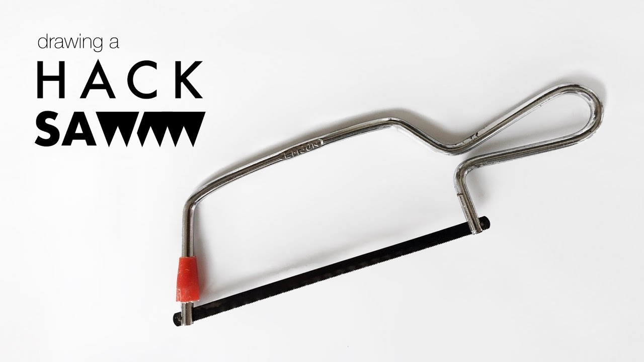 Drawing a Hacksaw - YouTube