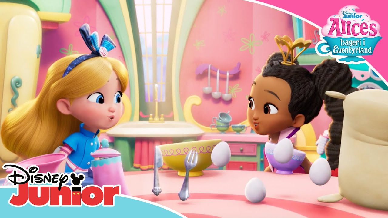 🧁 Nu skal vi bage | Alices bageri i Eventyrland | Disney Junior Danmark ...