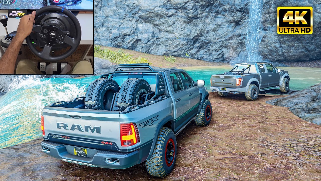 RAM 1500 TRX & Ford F150 Raptor | The Crew Motorfest | Thrustmaster ...