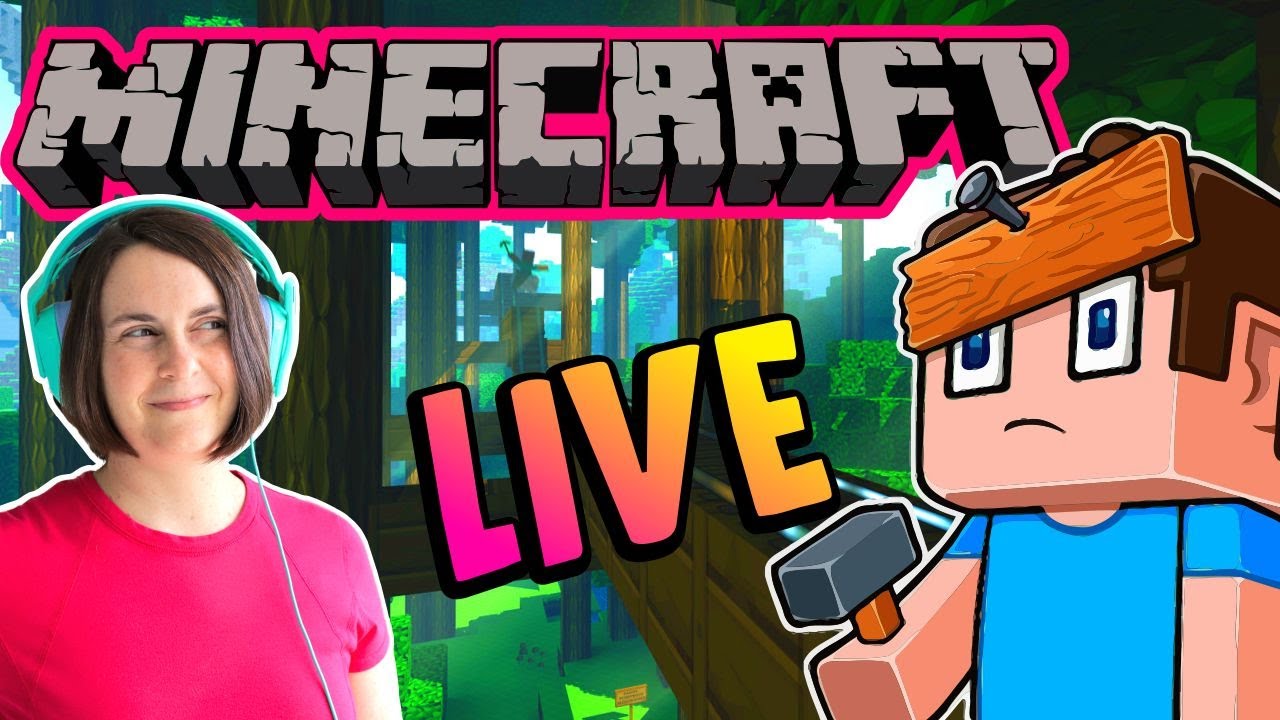 MINECRAFT LIVE! Teach MOM HOW to PLAY MINECRAFT Bedrock Edition! 😱 ...