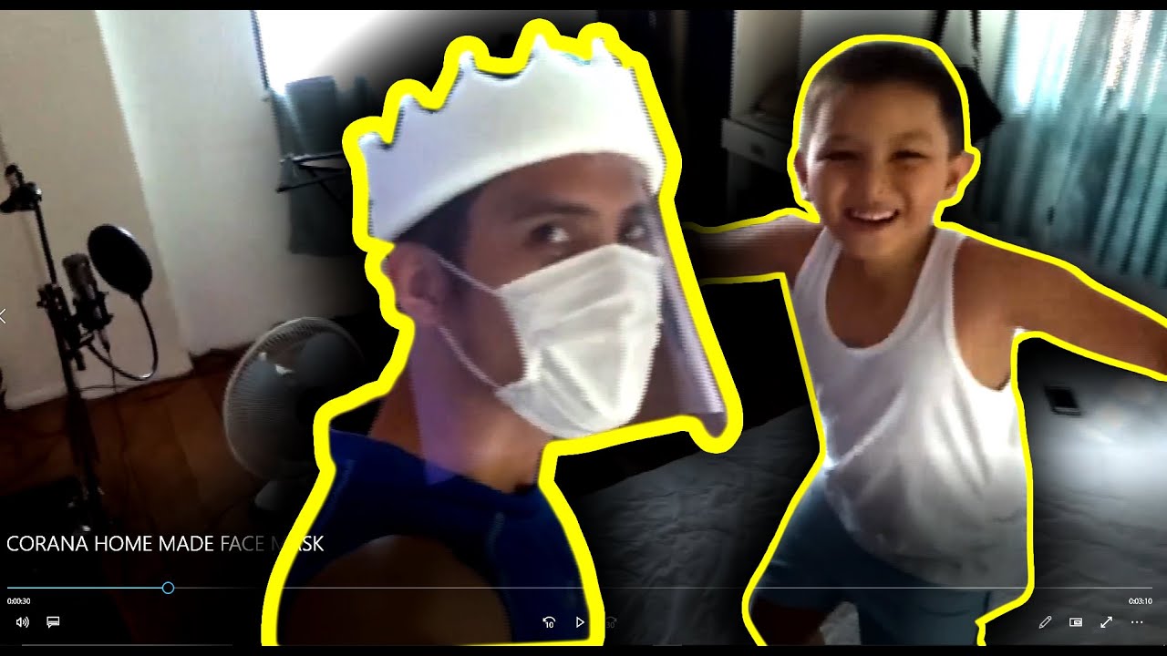 CORONA HOME MADE FACE MASK "Full Mask Acetate plastic" - YouTube