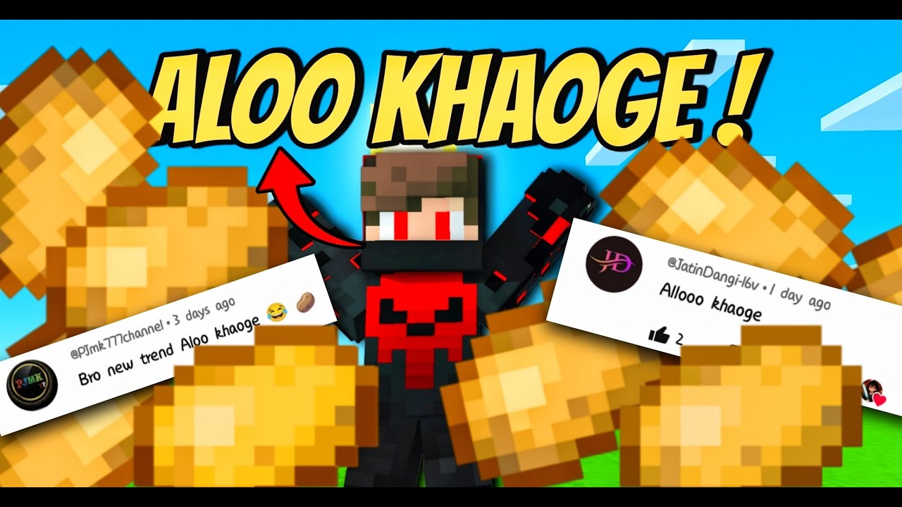 Aloo Khaoge? 😵‍💫 || Hilarious Minecraft Meme - YouTube