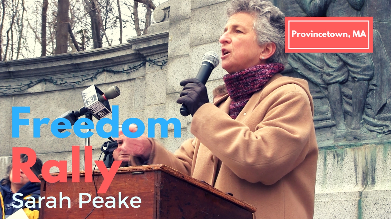 Rep. Sarah Peake (D) at the Provincetown Freedom Rally - YouTube