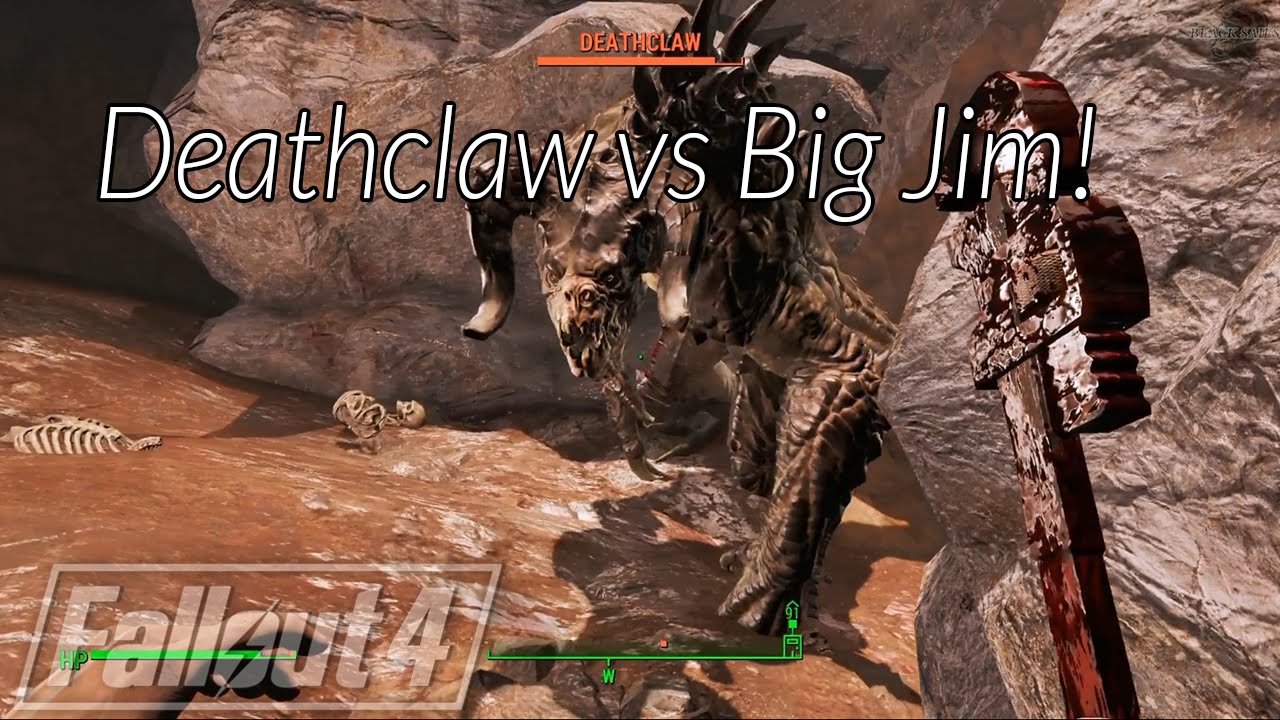 Fallout 4 - Deathclaw vs Big Jim - YouTube