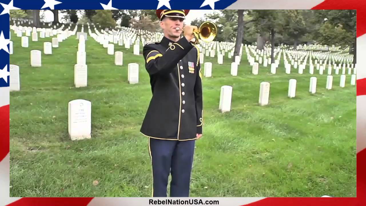 Taps performed in Arlington National Cemetery - YouTube