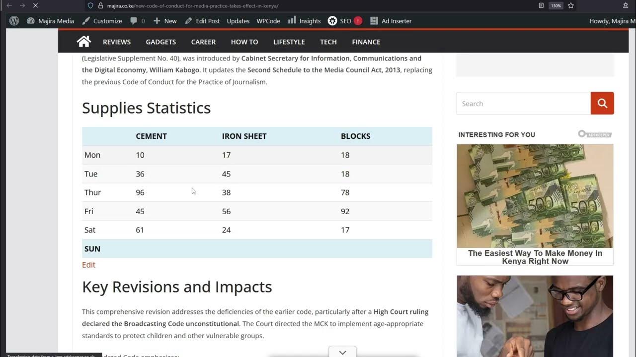 How To Add Or Delete Rows And Columns On tables In WordPress - YouTube