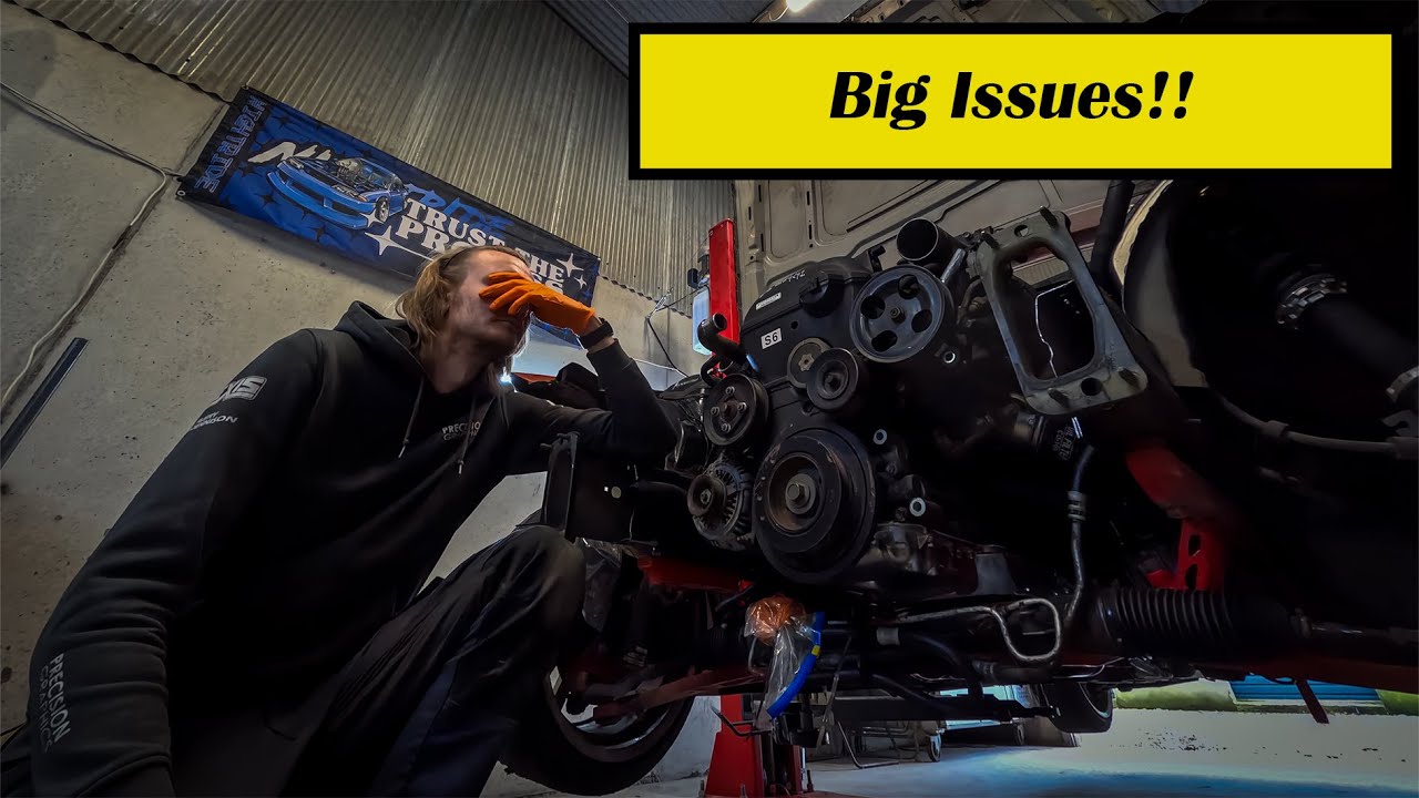 Rushing to finish the 1JZ GTE BMW E90! BIG ISSUES!!! - YouTube