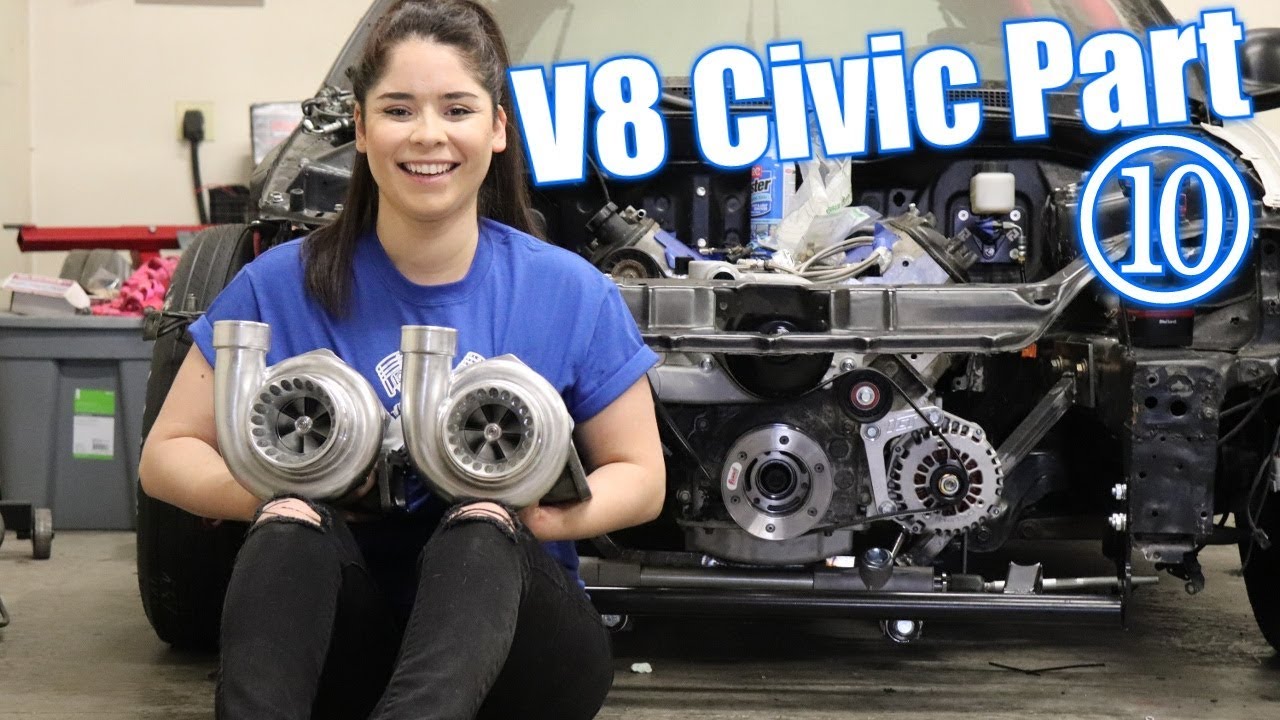 RWD V8 Civic Build Part 10 - YouTube