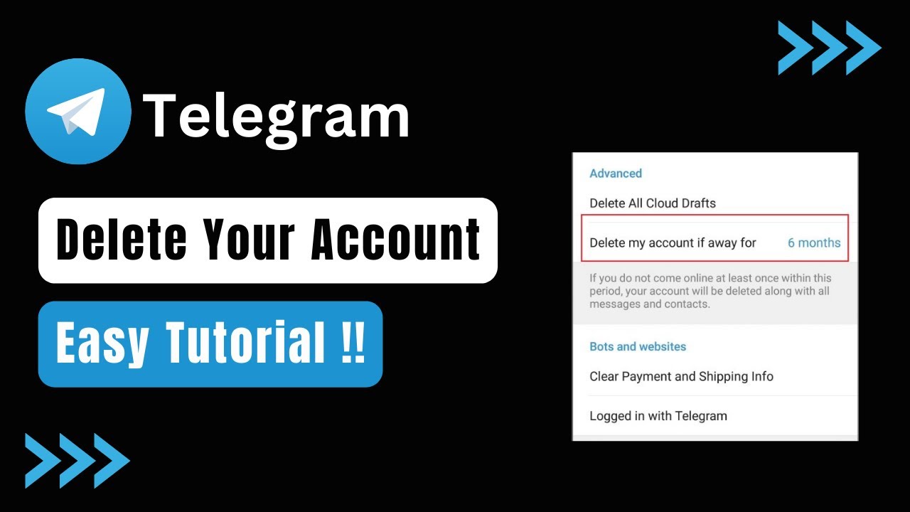 How to Delete Telegram Account ! - YouTube