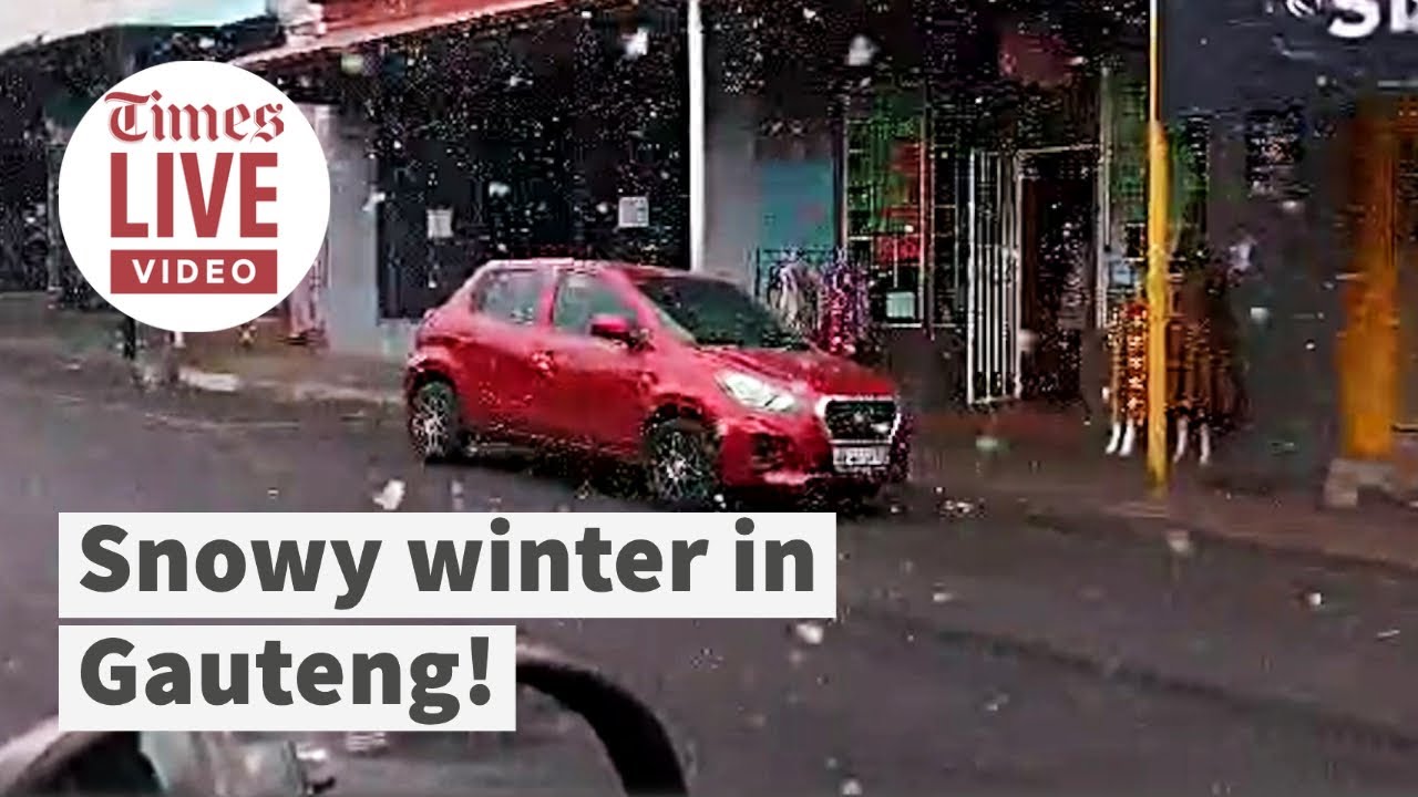 Snow falls in Gauteng! - YouTube