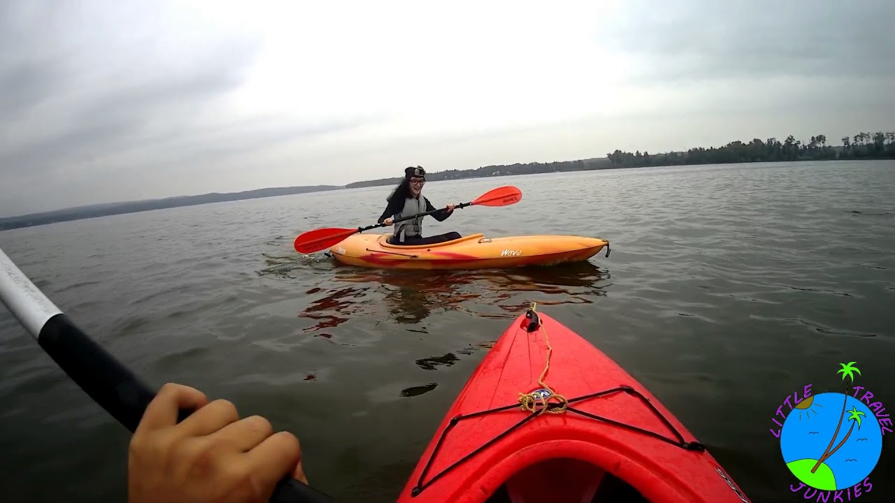 Kayaking Lake Isle Alberta Canada - YouTube