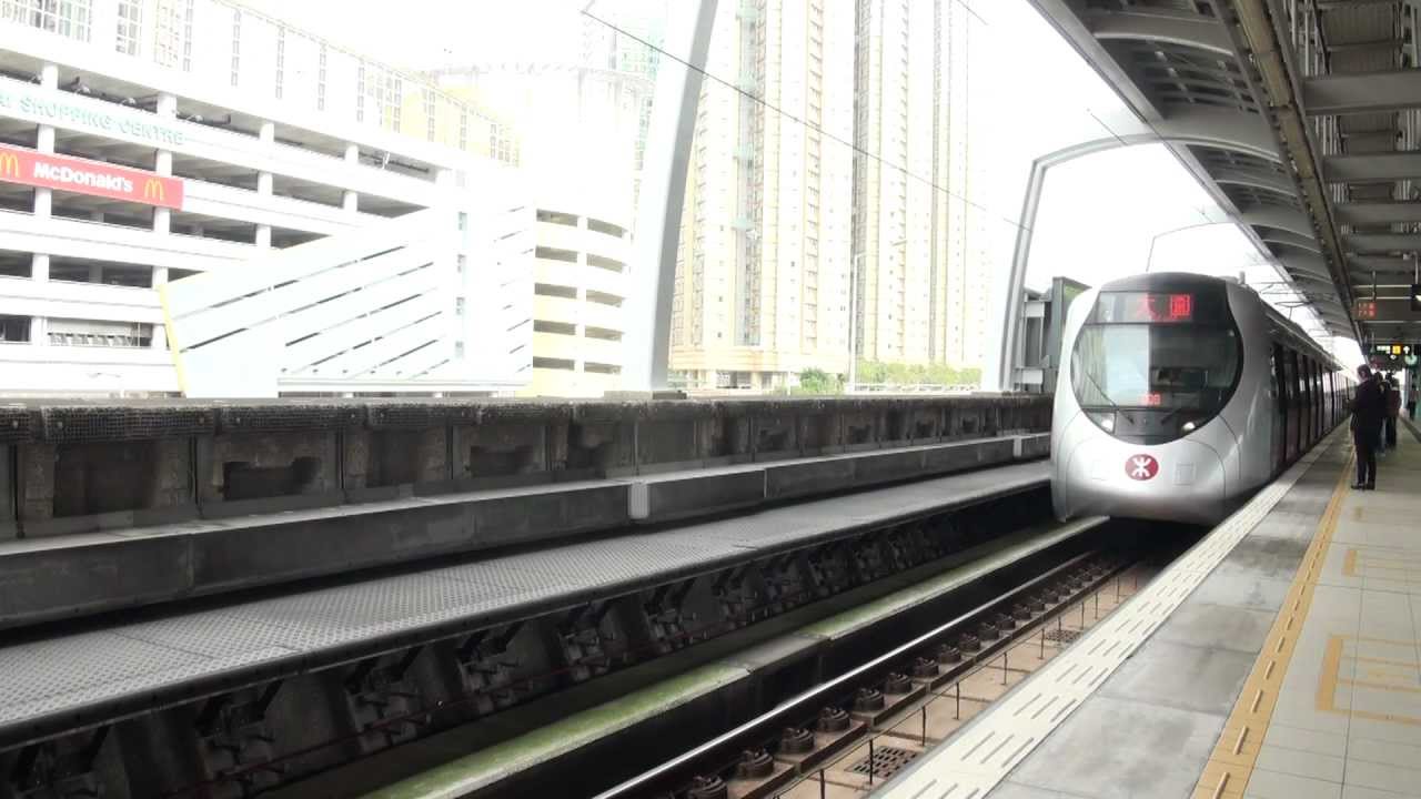 港鐵馬鞍山綫 MTR Ma On Shan Line Kinki Sharyo SP-1950 D505 - D506 駛入大水坑站 ...