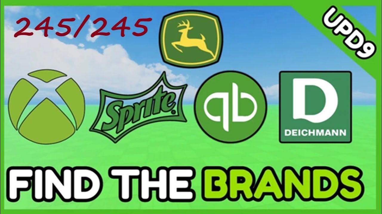 Find the Brands [UPDATE 9] - All 245 Brands (Roblox) - YouTube